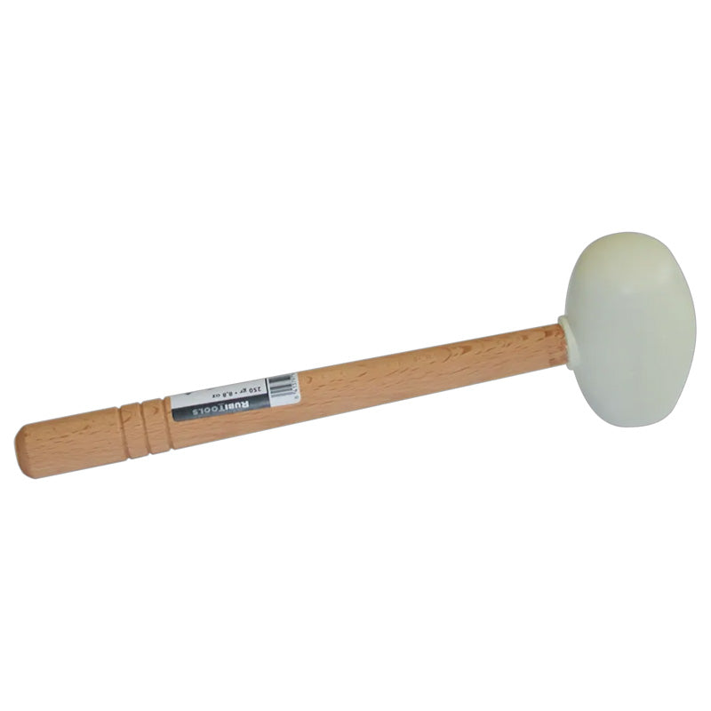 Maillet caoutchouc blanc pointe ronde 500 gr. - RUBI - 66906 – Racetools