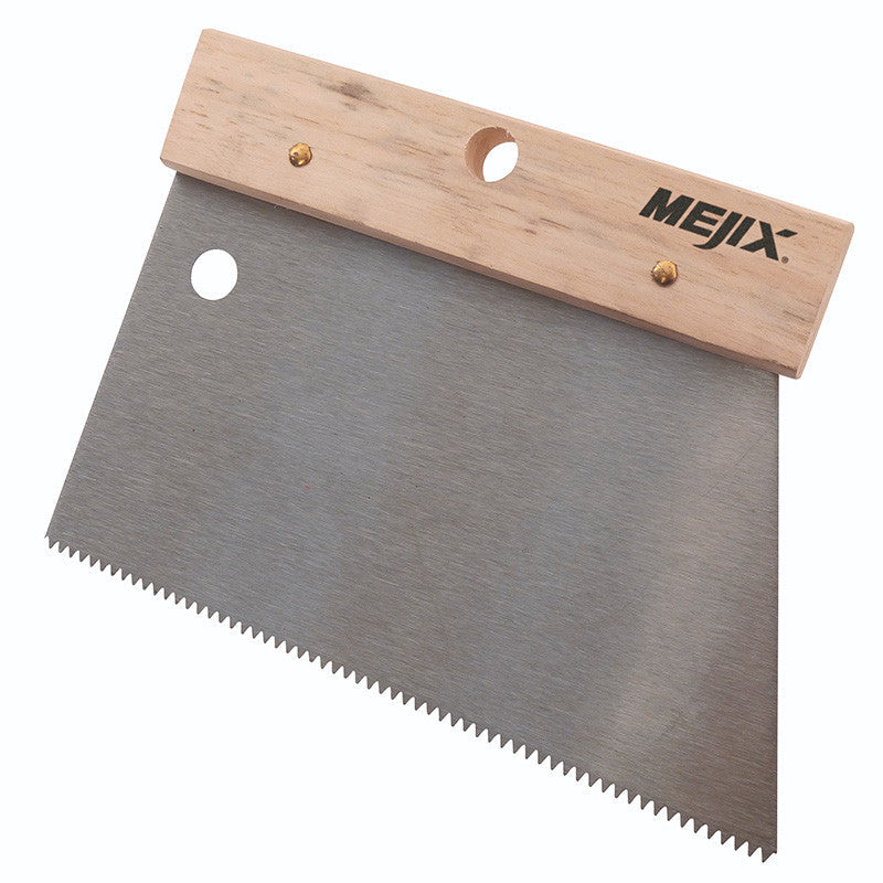 Peigne à colle manche bois MEJIX 180234 - 185 mm V 3x3 – Racetools