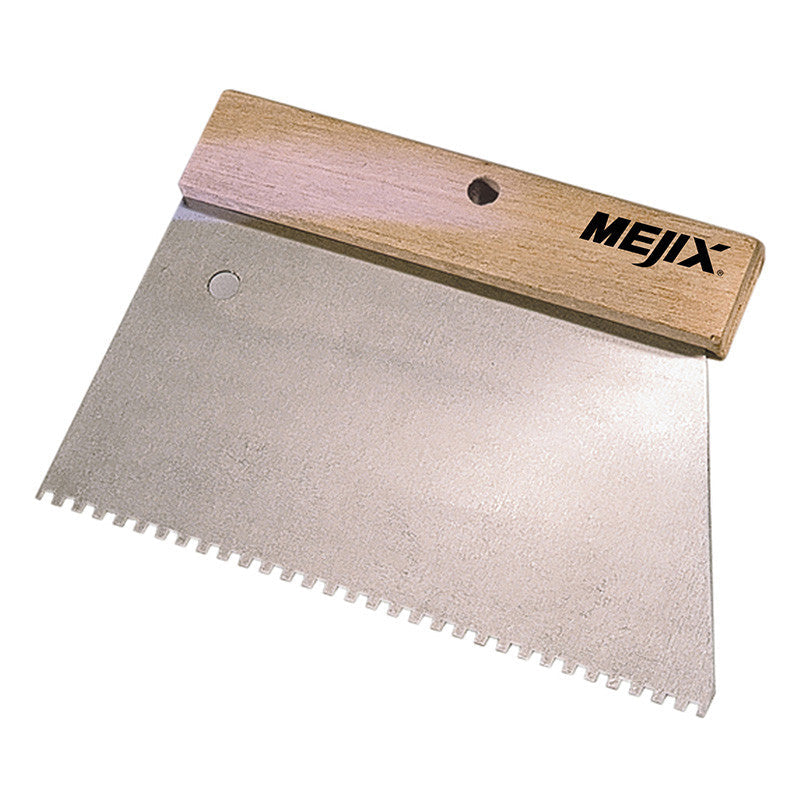 Peigne à colle manche bois MEJIX 180238 - 185 mm U 3x3 – Racetools