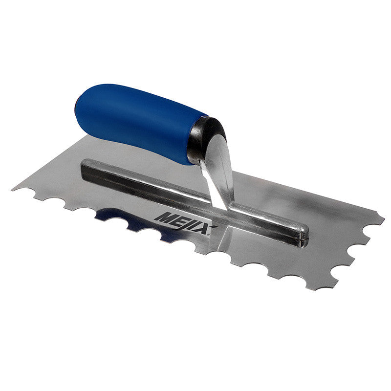 Platoir acier dentelé MEJIX 180256 - 280x115 mm U 20x10 – Racetools