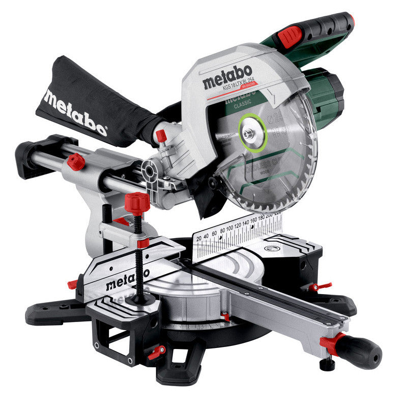 Scie à onglet radiale ∅254mm 18V - METABO 614254850 - KGS 18 LTX BL 25 ...